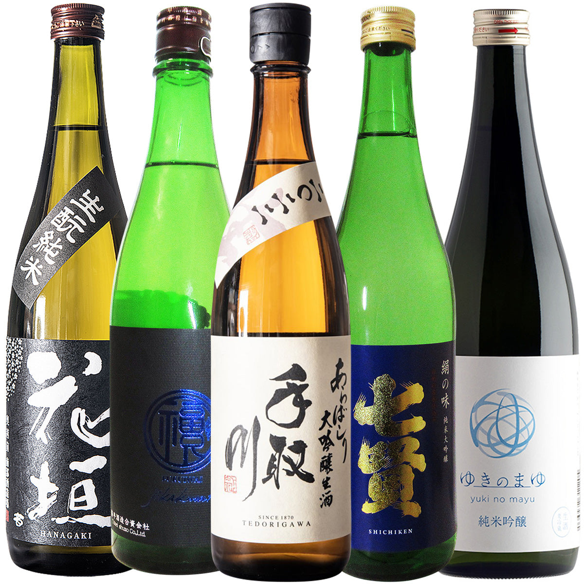 人気の地酒を集めた 日本酒 ギフト 純米・純米吟醸・純米大吟醸・大吟醸 5本 飲み比べセット (クール便) – 地酒専門 しみず酒店